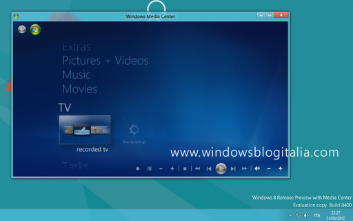 Installare Windows Media Center su Windows 8 Release Preview ...