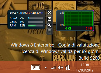 Installare la Sidebar e i Gadget di Windows 7 in Windows 8 RTM Build ...