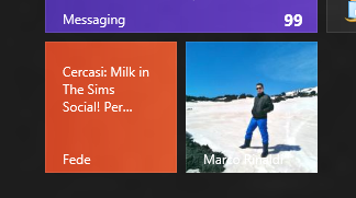 Aggiungere un contatto Facebook, Twitter o Messenger al menu di Start ...
