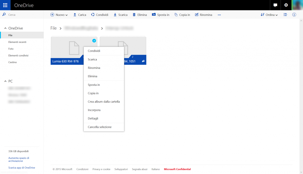 OneDrive web si rifà il look con una nuova interfaccia responsive ...