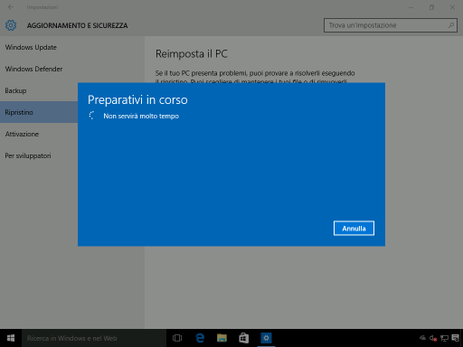 Come reimpostare/formattare Windows 10 senza DVD d'installazione ...