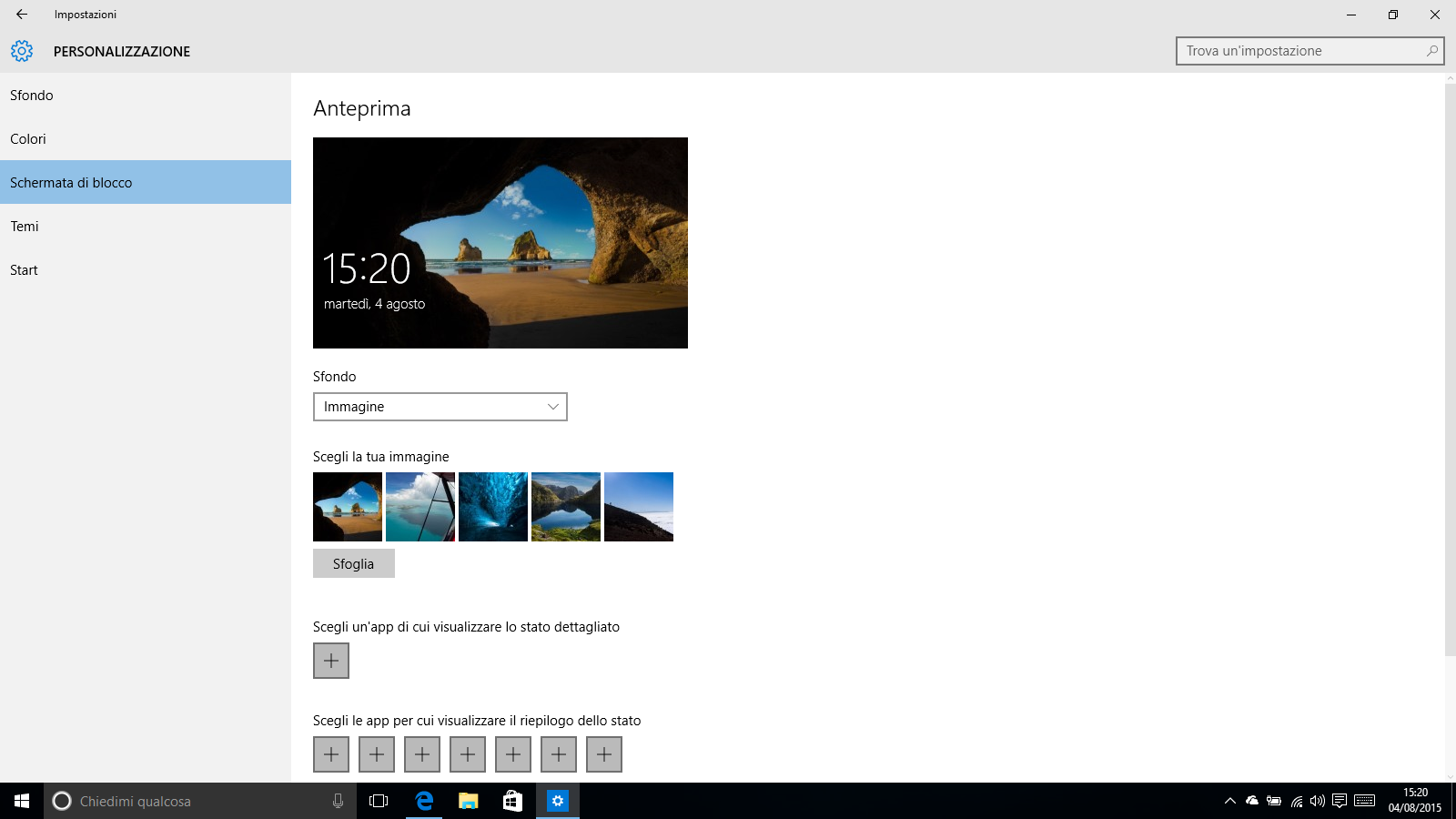 Come personalizzare la schermata di blocco e di login in Windows 10 ...