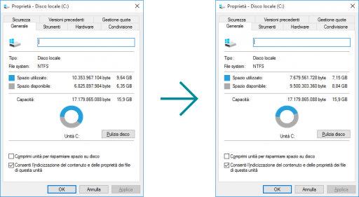 Installare Windows 10 Compact OS risparmiando 6,6GB