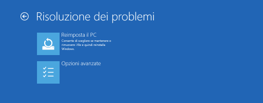 Ripristino configurazione sistema su Windows 10