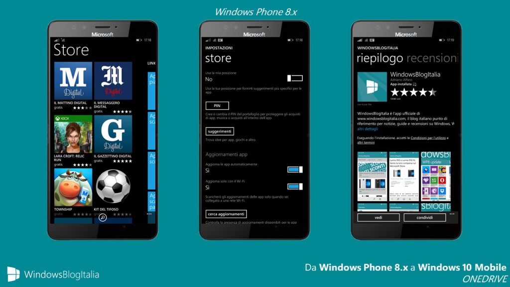 Differenze tra Windows Phone 8.1 e Windows 10 Mobile