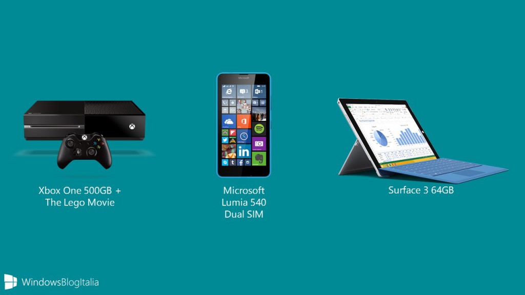 Lumia 540, Xbox One e Surface 3 in offerta da MediaWorld