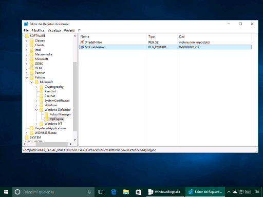 Attivare la funzionalità anti-adware di Windows Defender