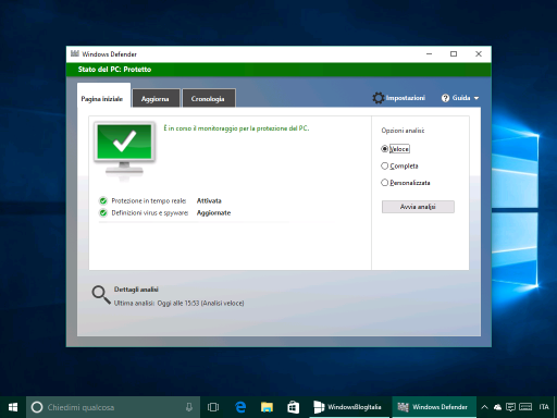 Attivare la funzionalità anti-adware di Windows Defender