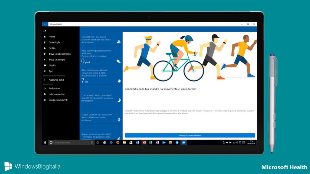 Disponibile al download l'app Microsoft Health per Windows 10