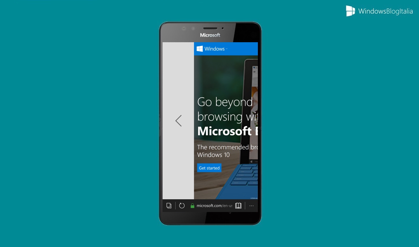 Gli swipe tra le pagine di ritorno in Microsoft Edge