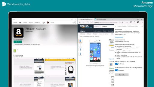 Disponibile l'estensione ufficiale Amazon per Microsoft Edge