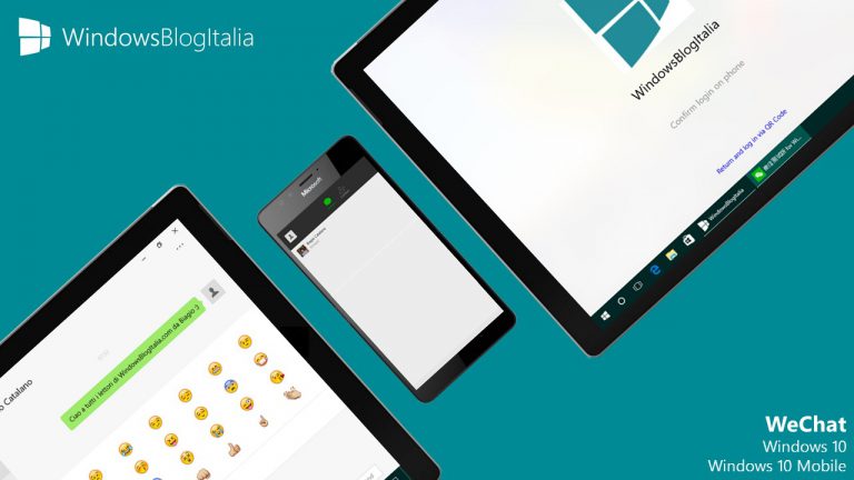 Disponibile la nuova app universale di WeChat per Windows 10
