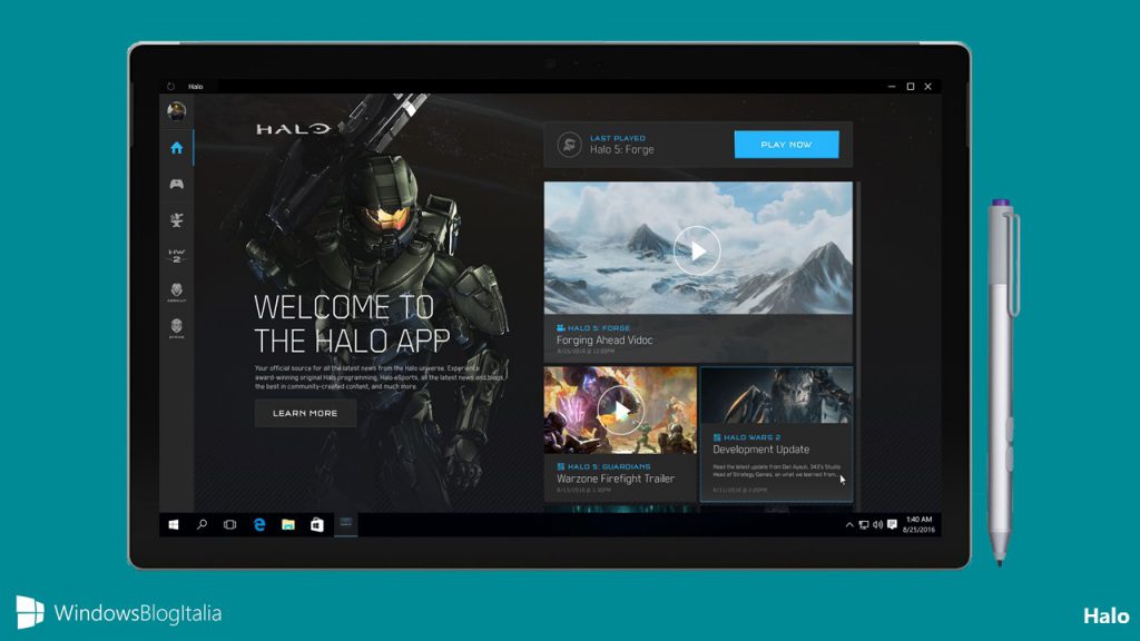 Disponibile l'app ufficiale di Halo per Windows 10