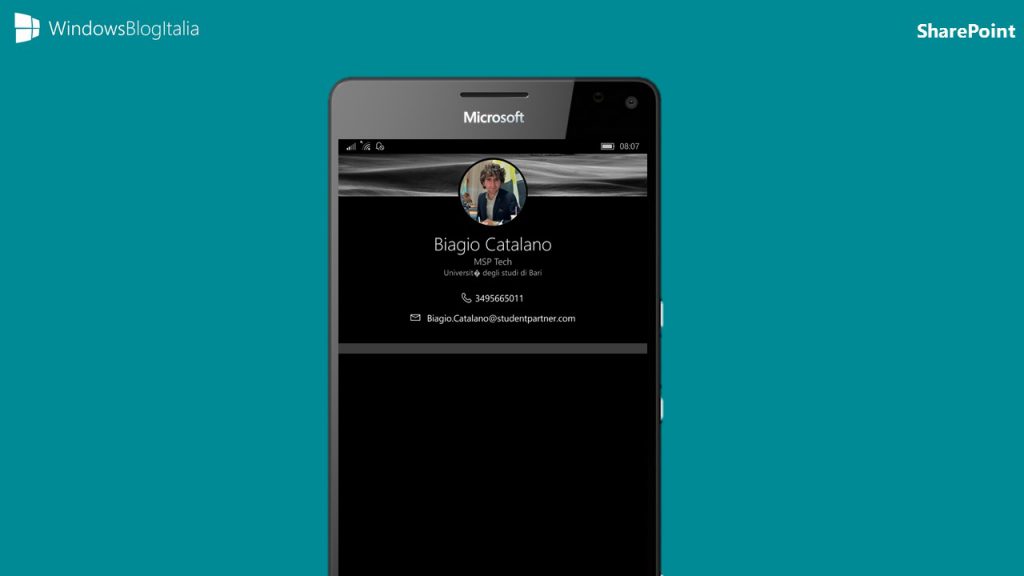Disponibile l'app SharePoint per tutti gli smartphone Windows 10 Mobile