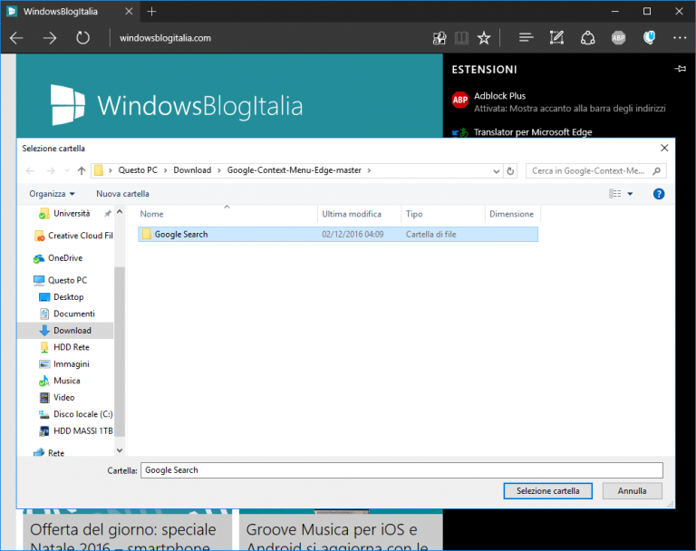 Come aggiungere il pulsante Cerca con Google in Microsoft Edge