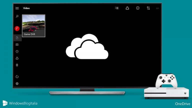 L'app universale OneDrive disponibile anche su Xbox One