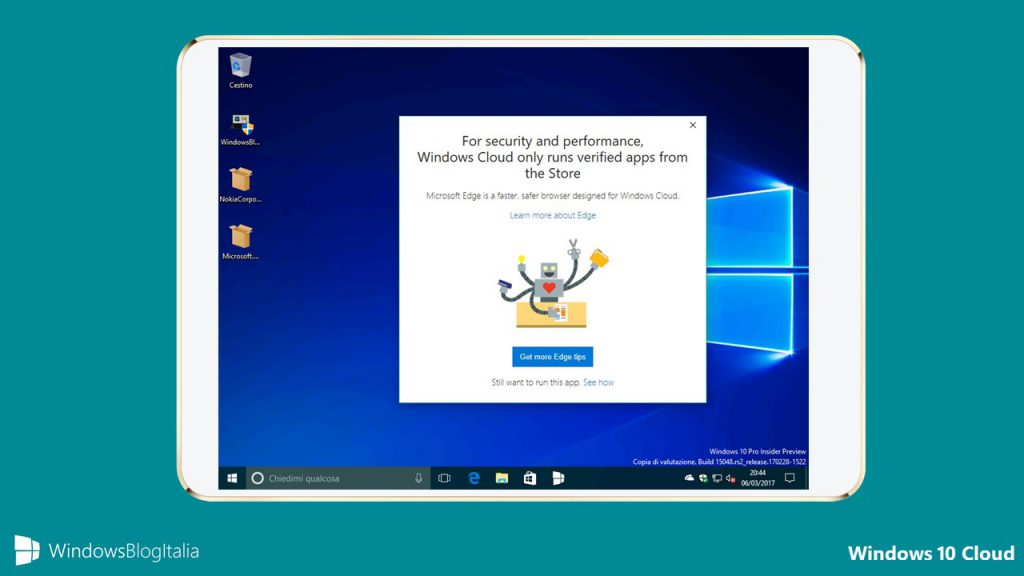 Download, installazione e ultime novità di Windows 10 Cloud Build 15048 ...