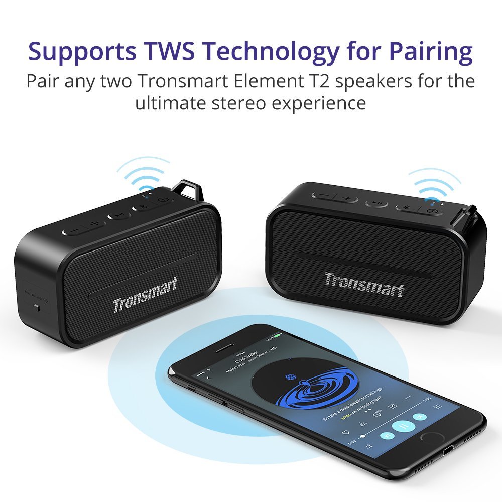 Tronsmart Element T2, un altoparlante portatile Bluetooth piccolo e potente