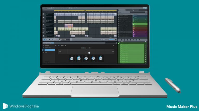 Music Maker Plus, l'eccellente editor musicale per PC e tablet Windows 10