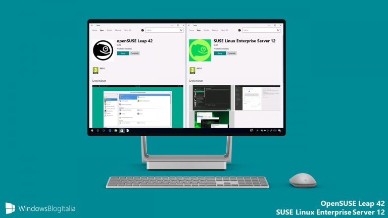 Download delle distro openSUSE e SUSE dal Windows Store