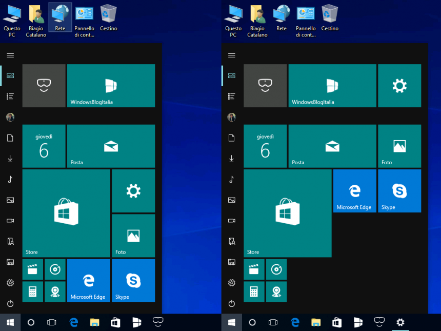 Come personalizzare il menu Start di PC e tablet Windows 10