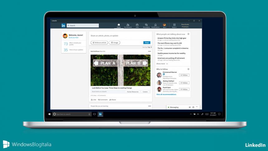 Download LinkedIn, l'app del social network lavorativo, per Windows 10