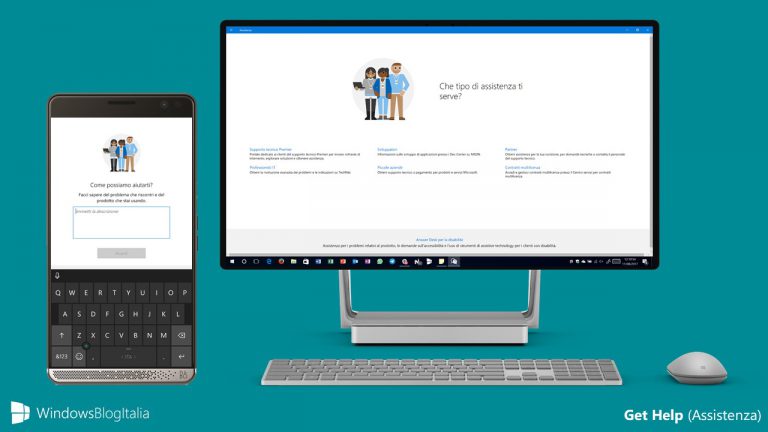 Get Help, l'app per ricevere assistenza per PC e smartphone Windows 10