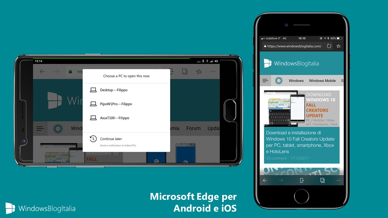 Microsoft Edge è ora disponibile per tutti su Android e iOS