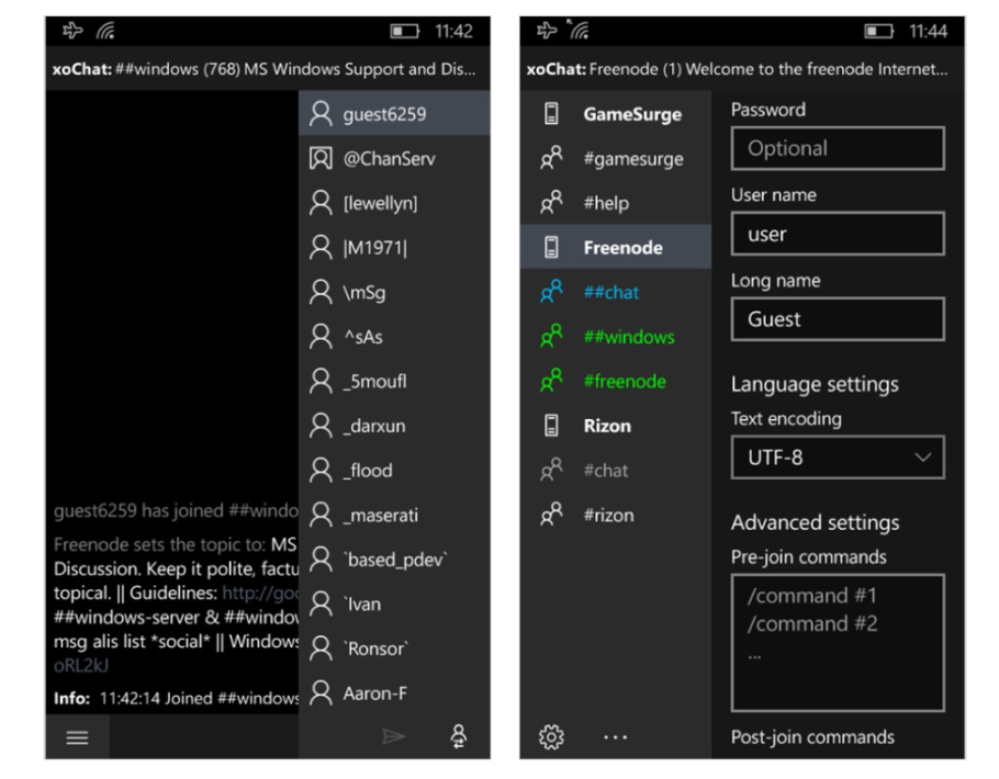 Le migliori app di IRC per Windows Mobile