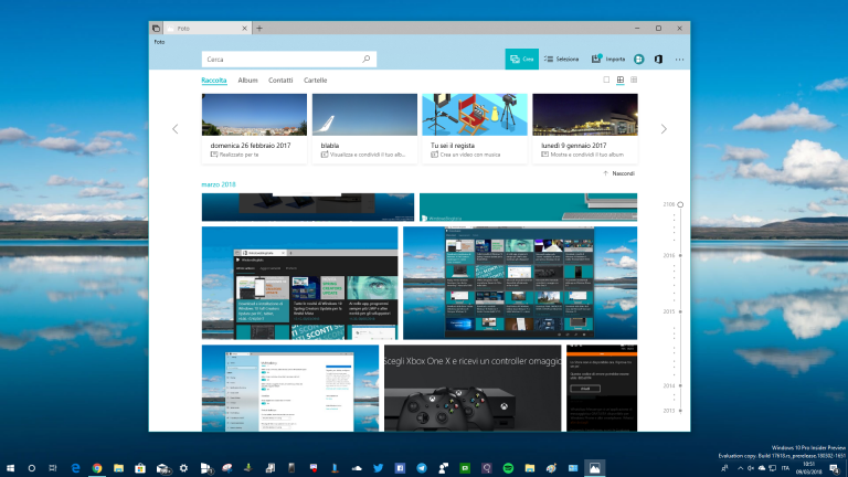 Microsoft Foto per Windows si aggiorna con la Timeline per tutti
