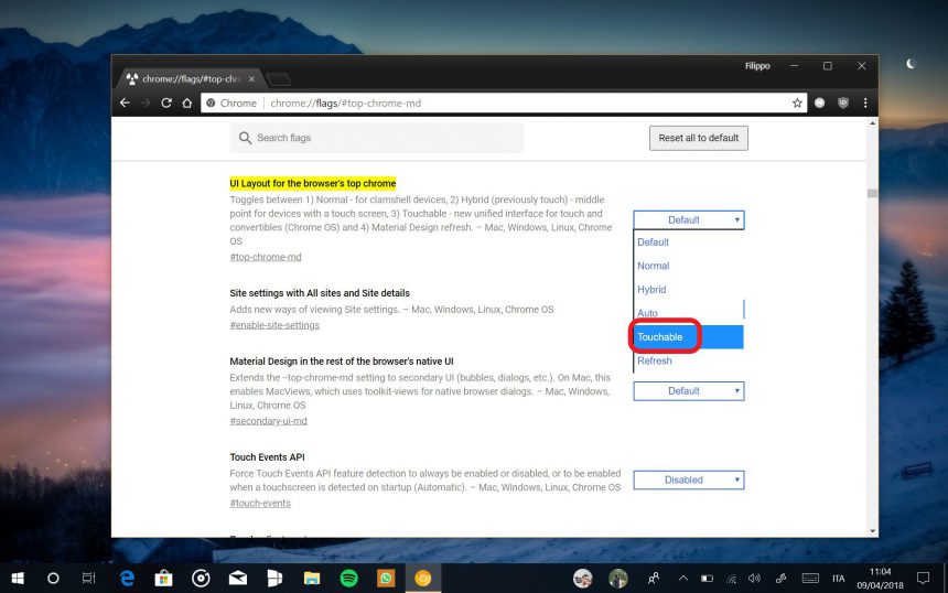 Chrome continua a sfidare Edge, arriva l'interfaccia touch