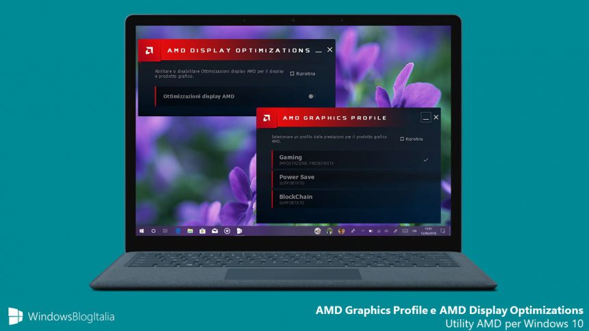 Download AMD Display Optimizations e Graphics Profile per Windows 10