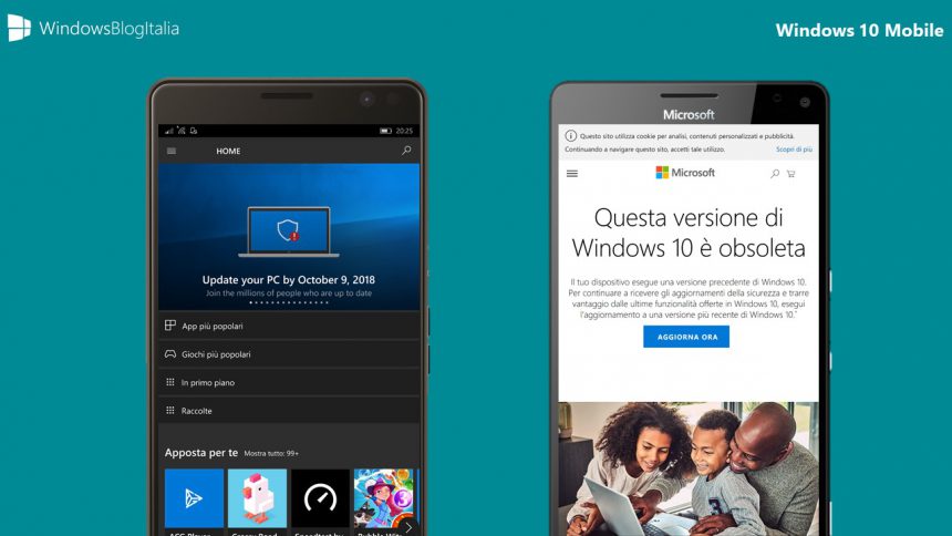 Microsoft esorta gli utenti ad aggiornare Windows 10 anche su Windows ...