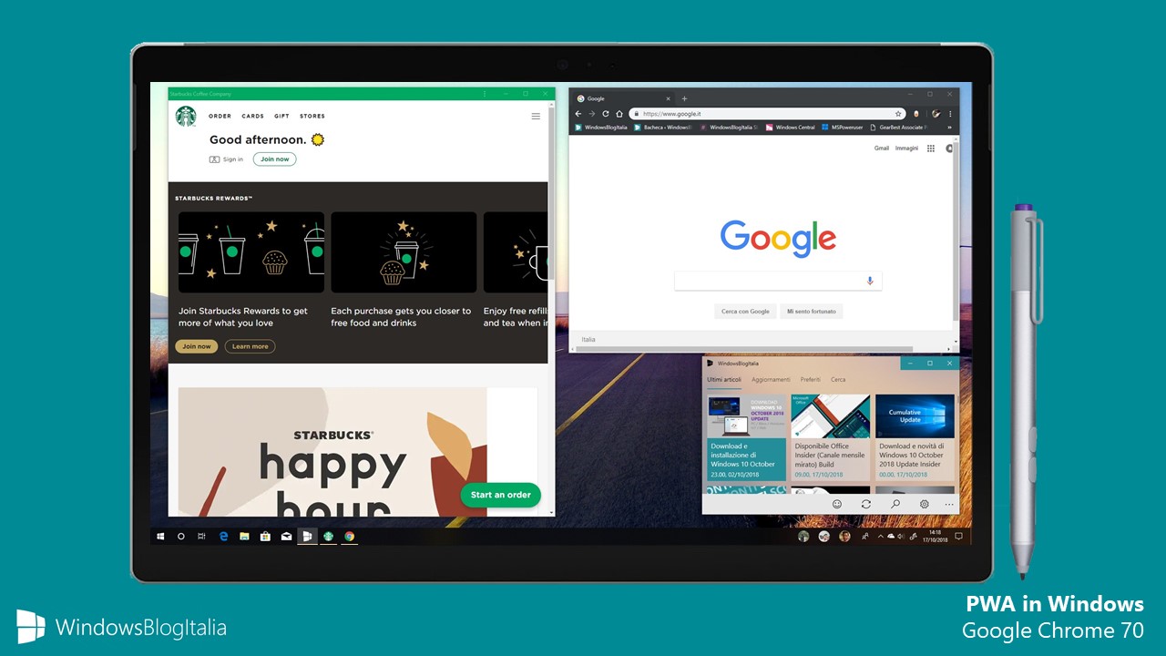 Disponibile Google Chrome 70 che porta le proprie app PWA su Windows 10