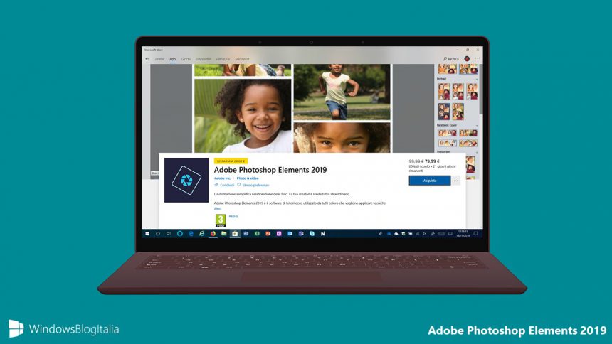 Download Adobe Photoshop Elements 2019 dal Microsoft Store