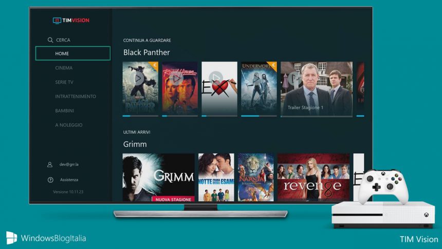 Download TIMvision per Xbox One, l'app per lo streaming dei contenuti ...
