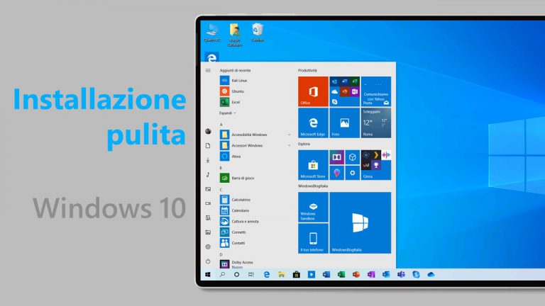 Come eseguire un'installazione pulita di Windows 10 May 2019 Update