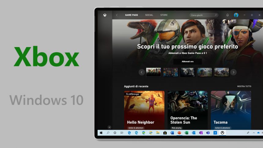 Download nuova app Xbox per gestire i giochi PC su Windows 10