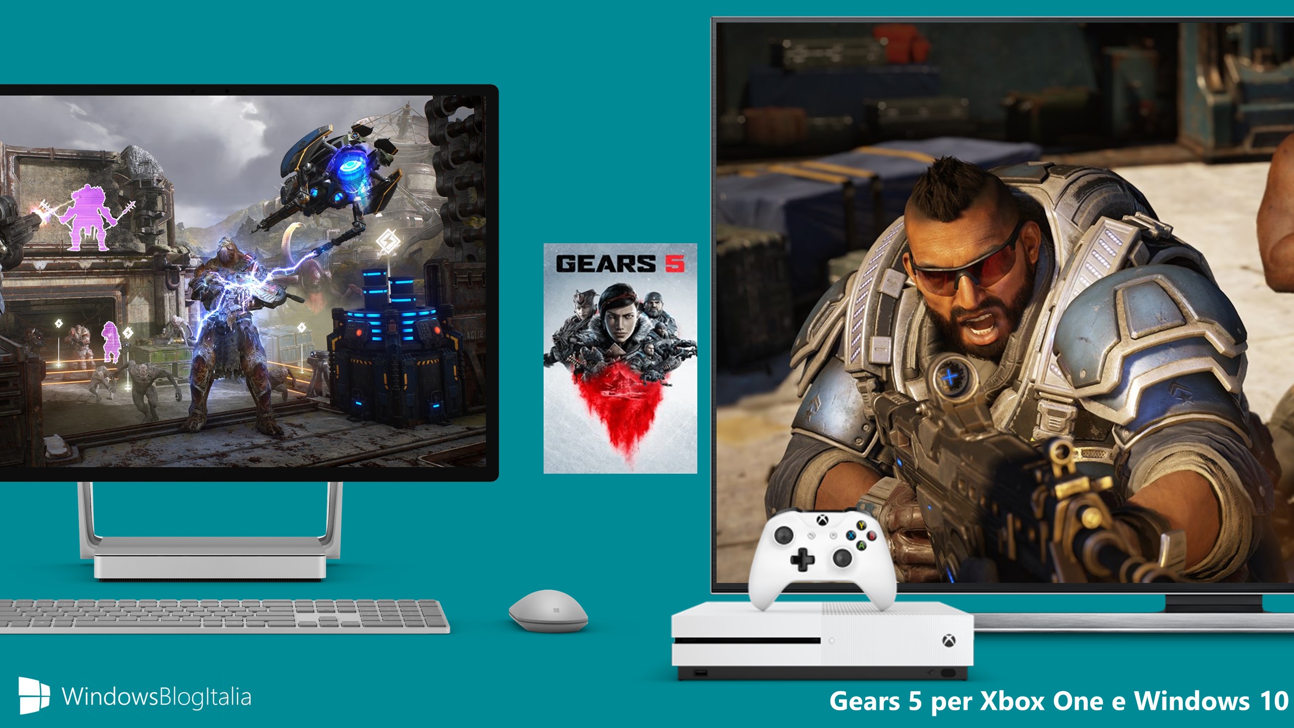 Download Gears 5 per Xbox One e Windows 10, il più grande di sempre