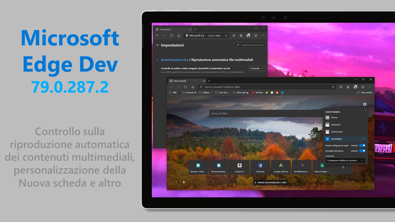 Microsoft Edge Dev introduce controllo sulla riproduzione automatica e ...