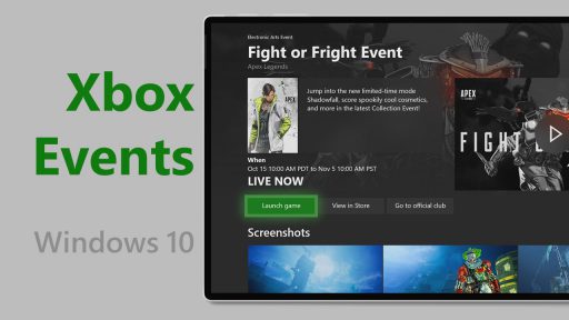 Download Xbox Events dal Microsoft Store per PC, Xbox e Surface Hub
