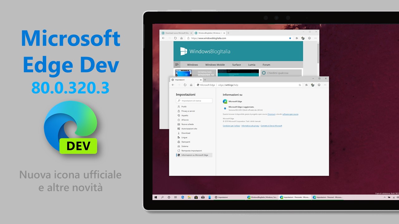 Microsoft Edge Dev introduce la nuova icona e altre novità
