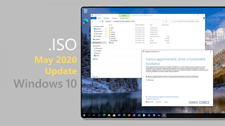 Download .ISO ufficiali di Windows 10 May 2020 Update