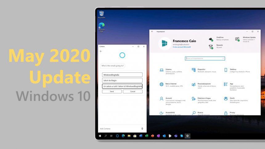 Windows 10 20H1 sarà May 2020 Update, Build 19041.208 RTM