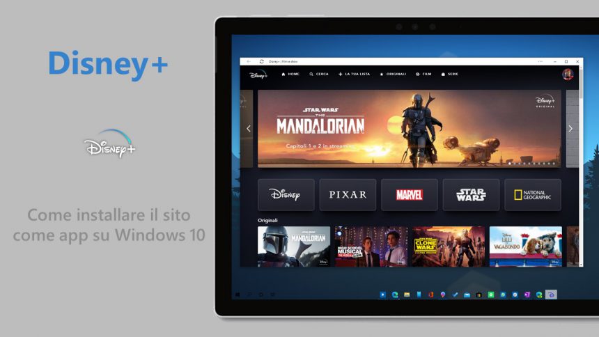 Come installare Disney+ su Windows 10 con Edge