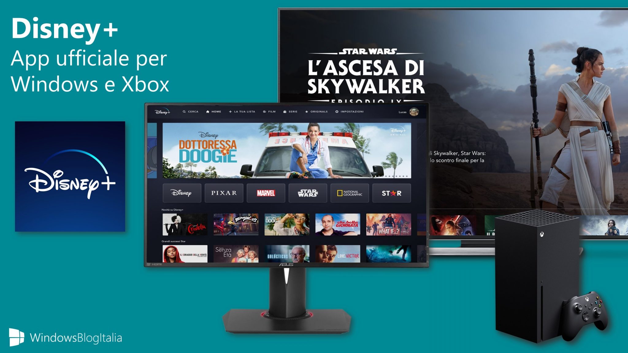 Download app ufficiale Disney+ per Xbox e Windows