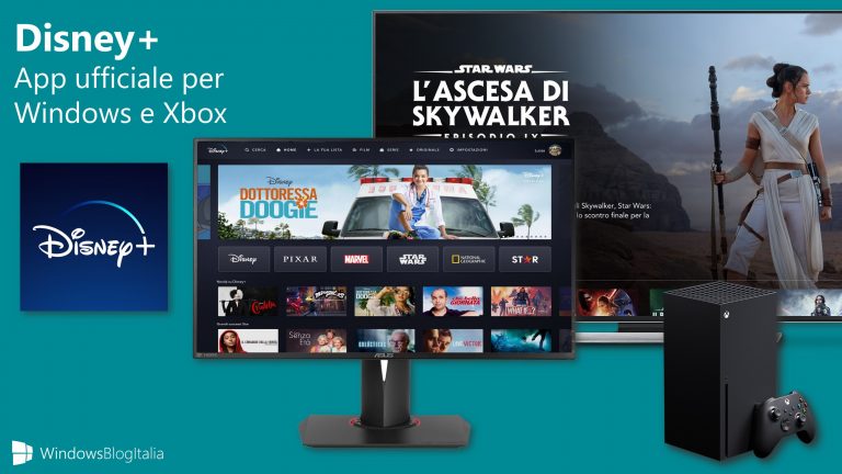 Download app ufficiale Disney+ per Xbox e Windows