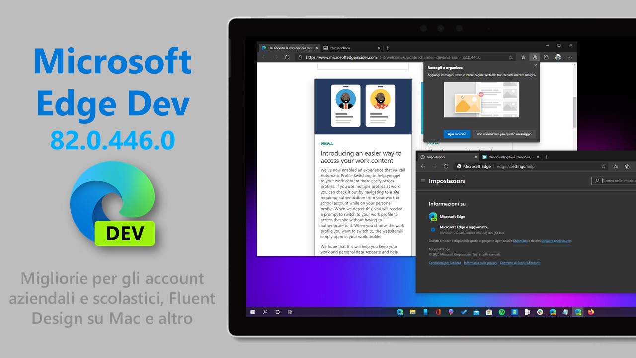 Microsoft Edge Dev introduce i controlli Fluent Design anche su Mac