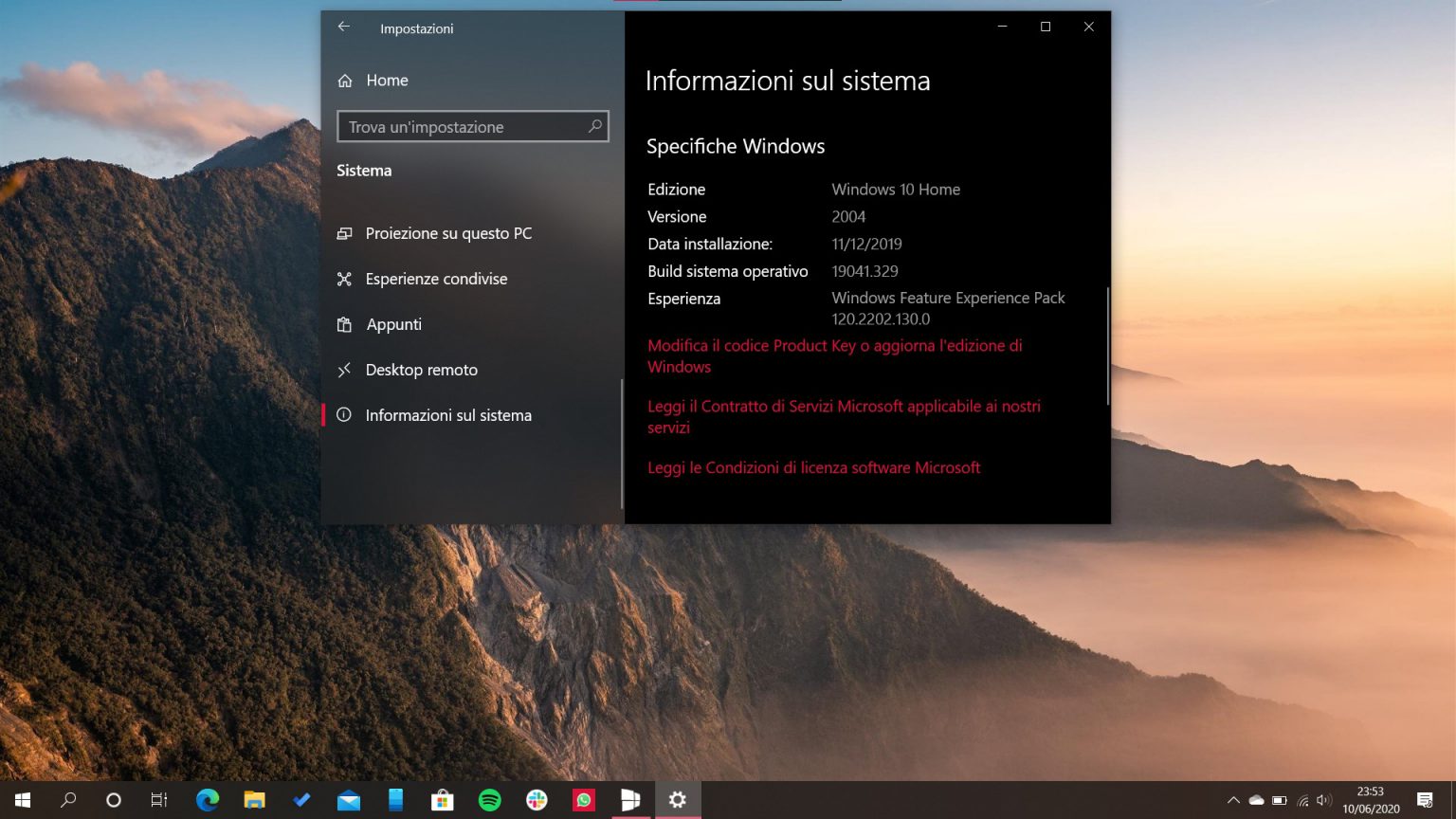 Windows Feature Experience Pack, cosa include in Windows 10 versione 2004