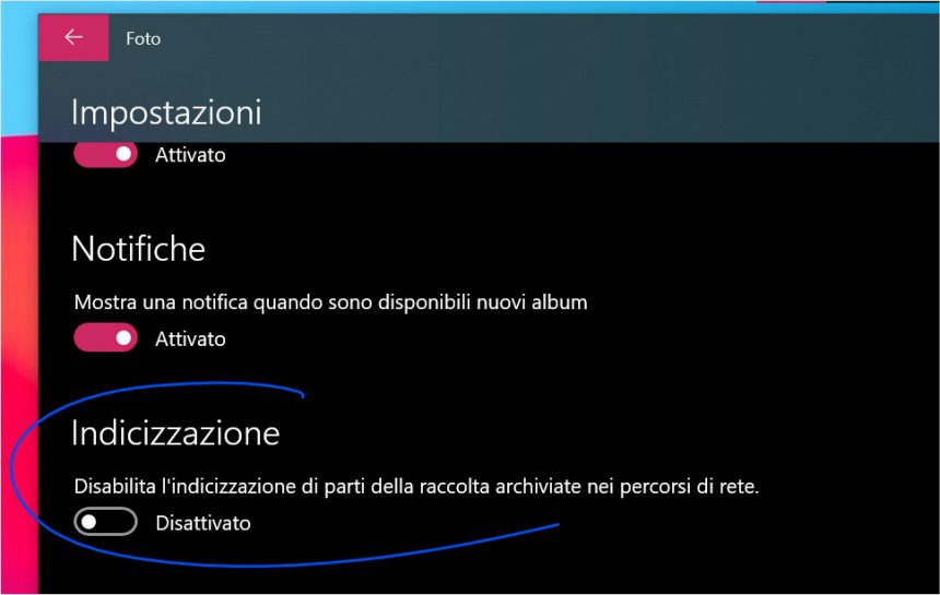 Microsoft Foto per Windows introduce nuove opzioni per l'indicizzazione